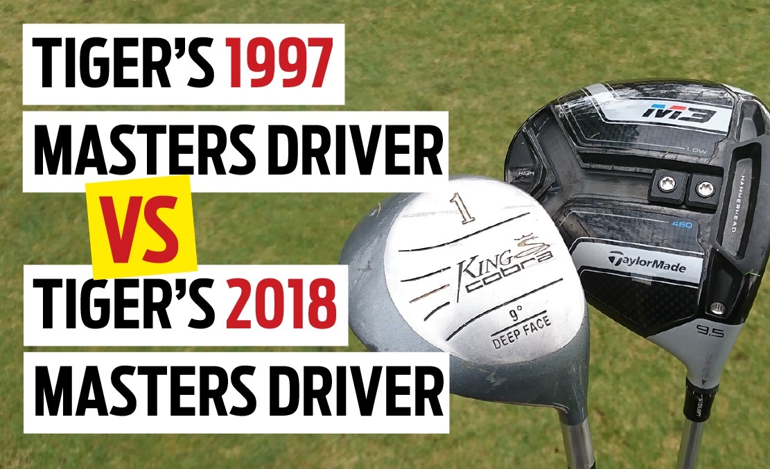 Tiger Woods - 1997 Masters driver vs 2018 Masters driver