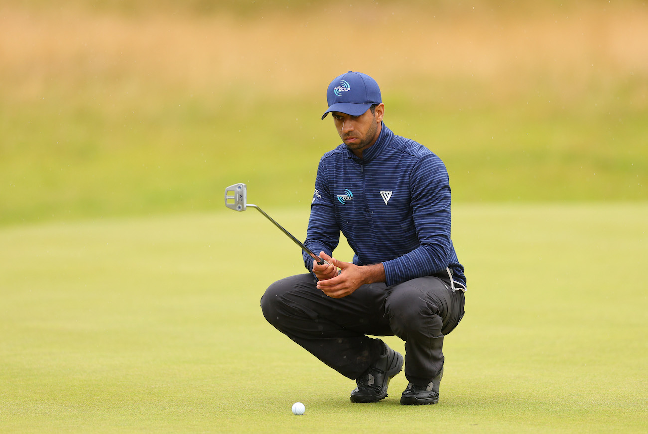 Aaron Rai's putting practice includes a mat, string and a metronome ...