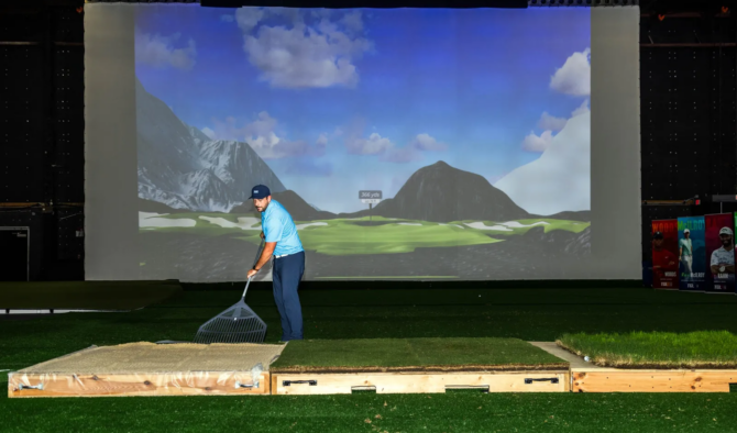 First behind-the-scenes pics of TGL emerge | bunkered.co.uk