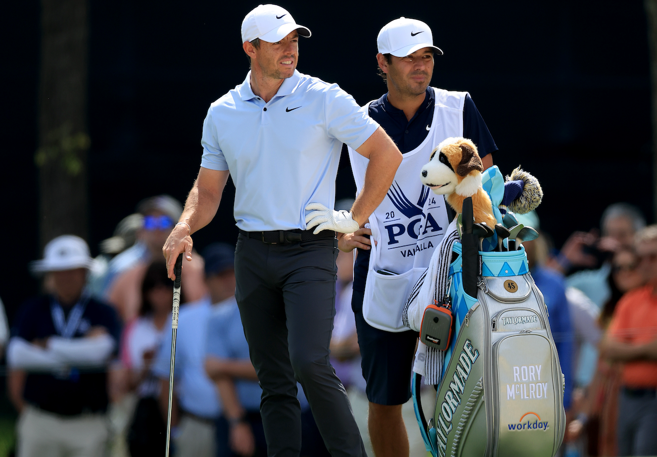 Who is the caddie for Rory McIlroy?