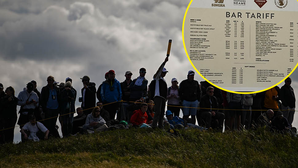 Golf fans all say the same thing about the beer at The Open | bunkered ...