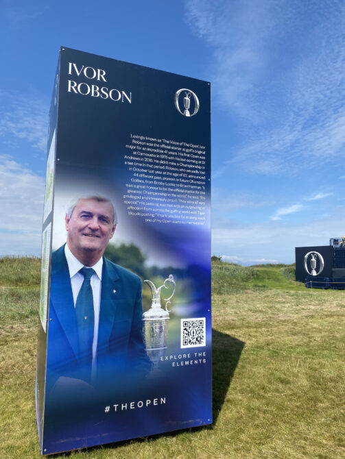 The Open pays tribute to Ivor Robson at Royal Troon