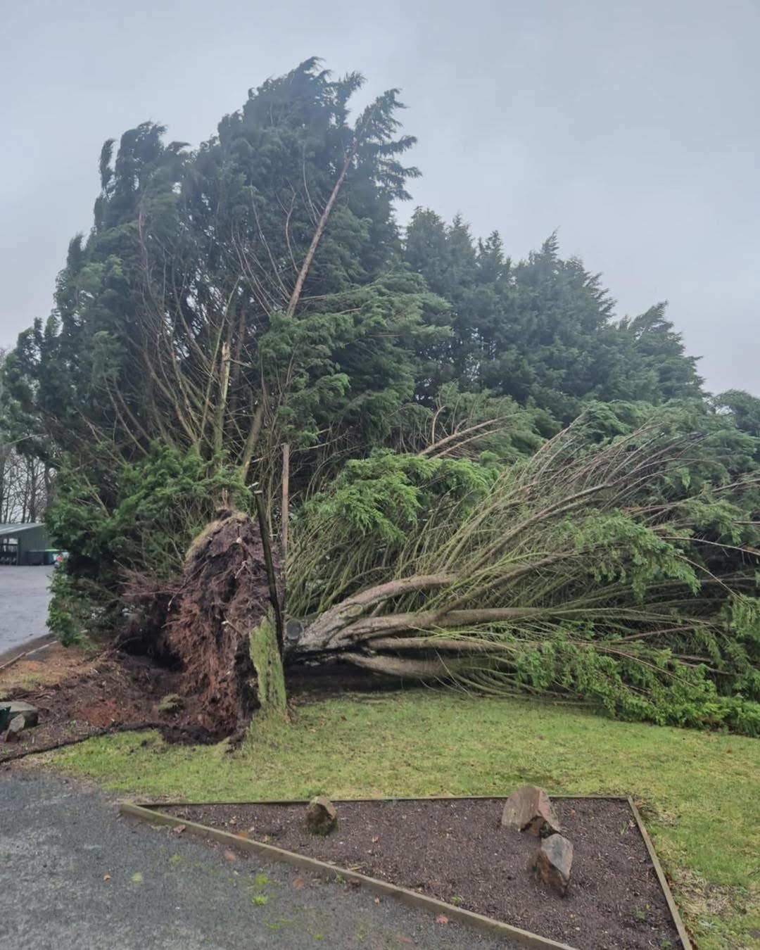 Storm Eowyn wreaks havoc at popular Scottish golf course
