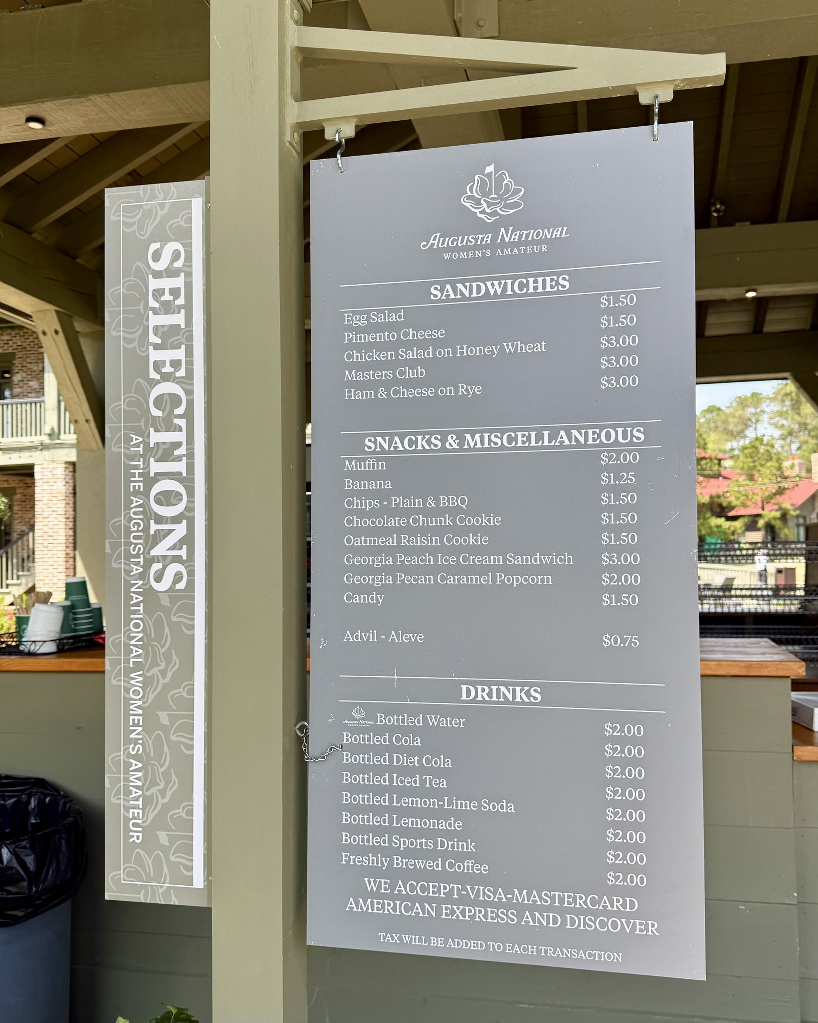 Early Masters food and drinks prices revealed... and they're eye-opening