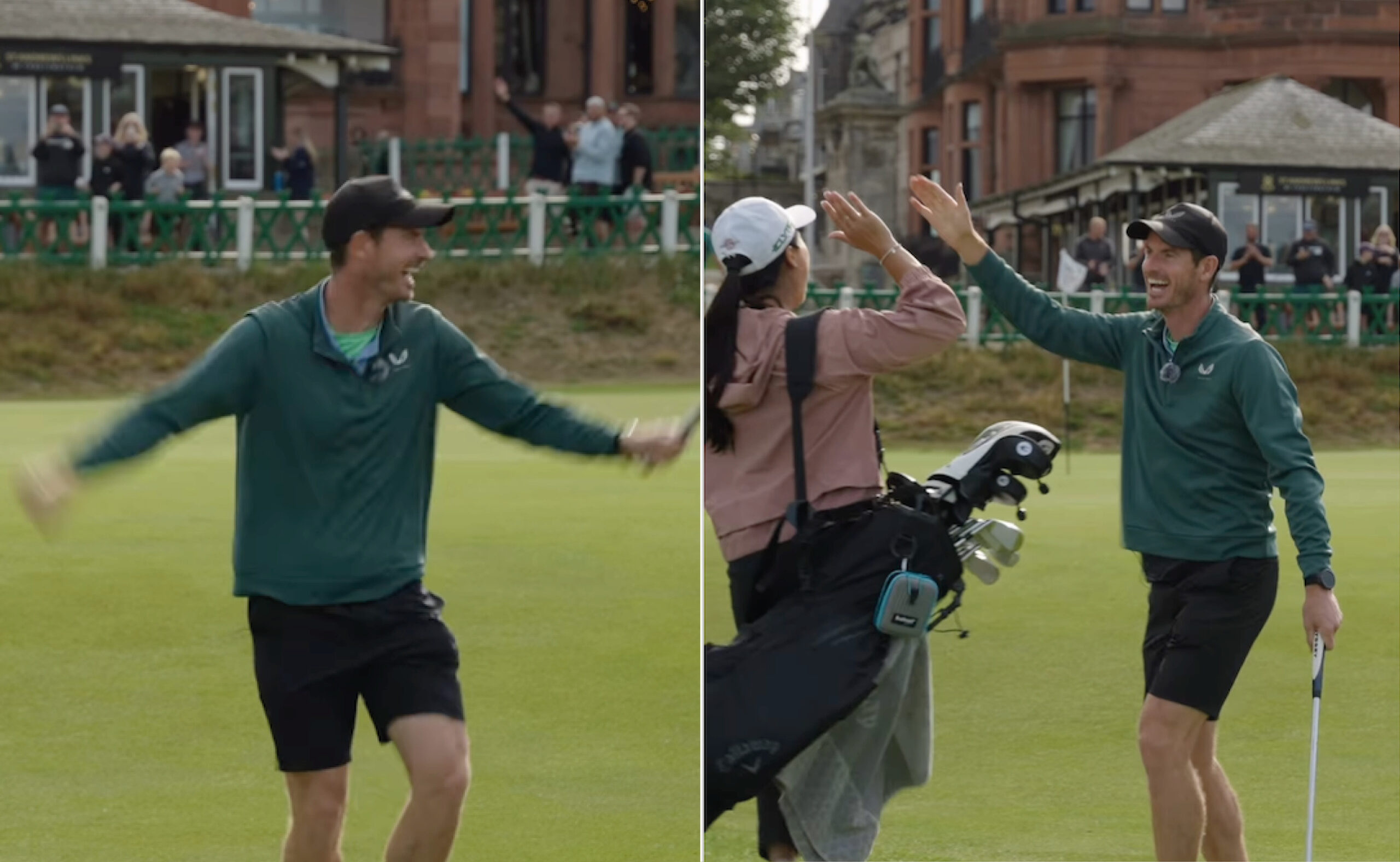 Watch: Andy Murray celebrates after epic Old Course moment